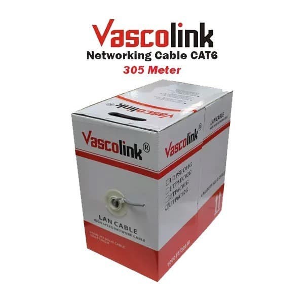 Jual Kabel Lan UTP Cat6 Vascolink Meteran Original | Shopee Indonesia