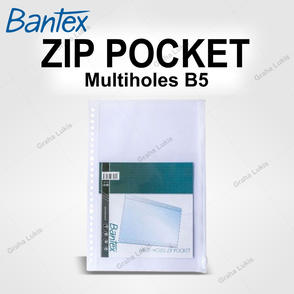 Jual Multi Holes Zip Pocket B5 Bantex 8073 / Zipper B5 | Shopee Indonesia