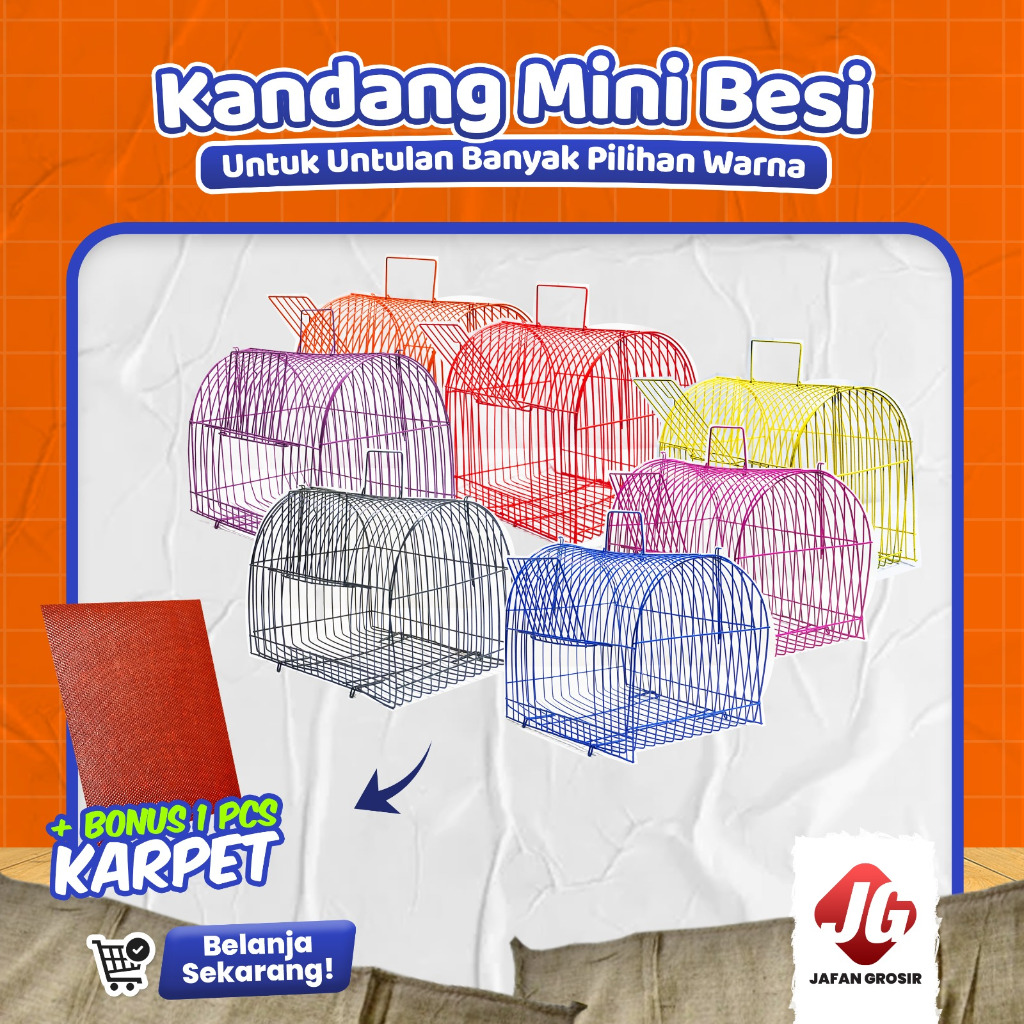 Jual Sangkar Kandang Mini Besi Untuk Untulan Burung Love bird Sugar ...
