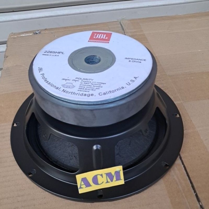 Jual SPEAKER JBL 8 INCH 8/2265HPL MID BASS FULL RANGE 8/2265 | Shopee ...