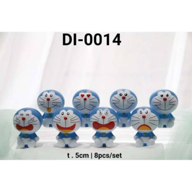 Jual mainan figure doraemon topper set isi 8 | Shopee Indonesia