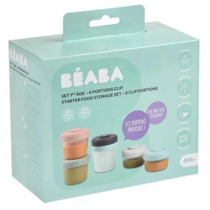 Jual Beaba Starter Food Storage Set 6 Tempat Makanan Bayi Wadah Makan ...