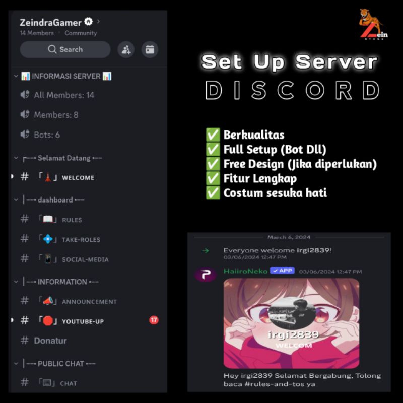 Jual Jasa Set Up Server Discord || Berkualitas! | Shopee Indonesia Jual Jasa Set Up Server Discord || Berkualitas! | Shopee Indonesia