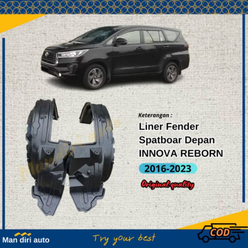 Jual Liner Fender | Spakboard Kolong Depan Innova Reborn 2016 2017 2018 ...