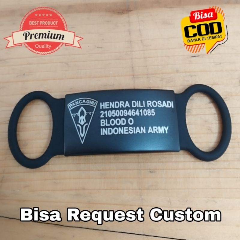 Jual TAG NAME ID JAM TANGAN TAG ID NAMA JAM TANGAN CUSTOM GRAFIR LOGO ...