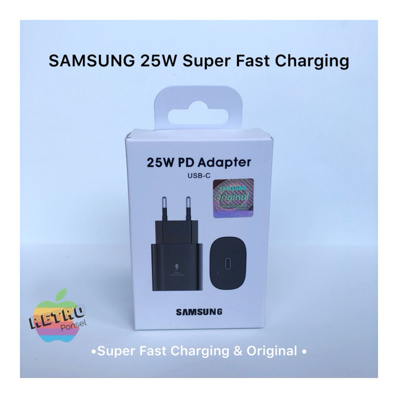 Jual Samsung Adapter USB C 25W Super Fast Charging Original | Shopee ...