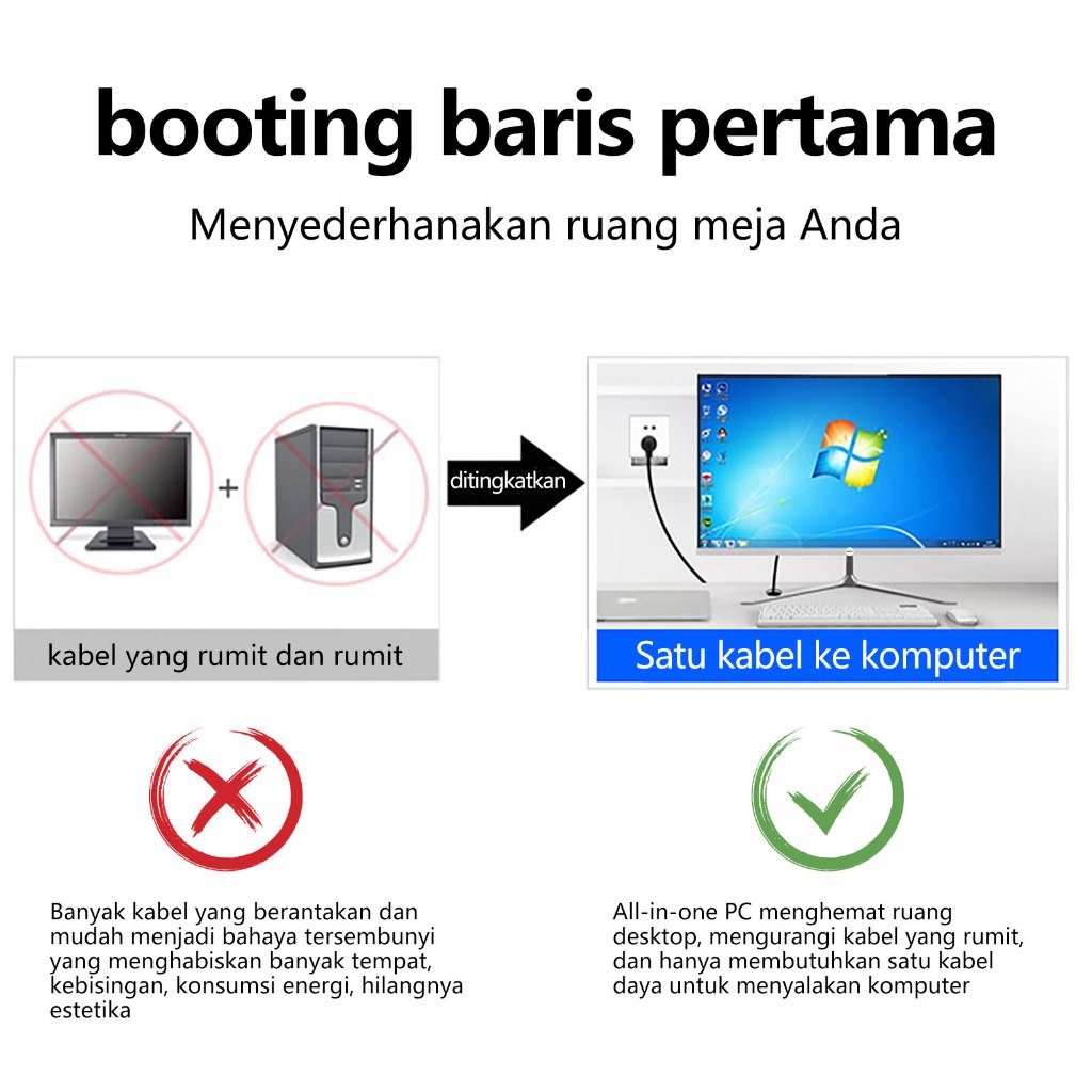Jual Huaiwen [layar sentuh]Komputer All in one PC gaming Core Intel i5 ...