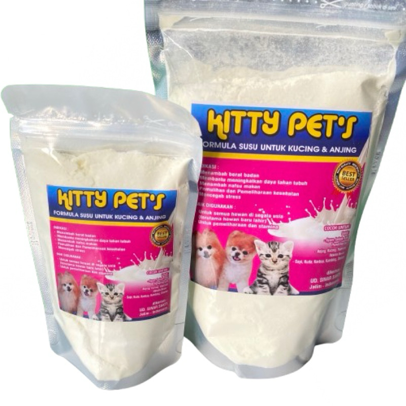 Jual Susu Kucing Kitty Pets 100gr Susu Kitten Susu Penggemuk Kucing ...