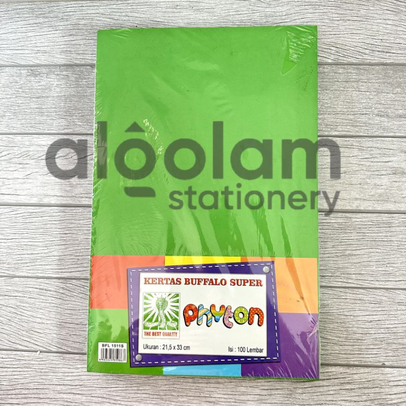 Jual SATU PACK ( 100 LEMBAR ) Kertas Buffalo Kertas Bufalo Phyton ...