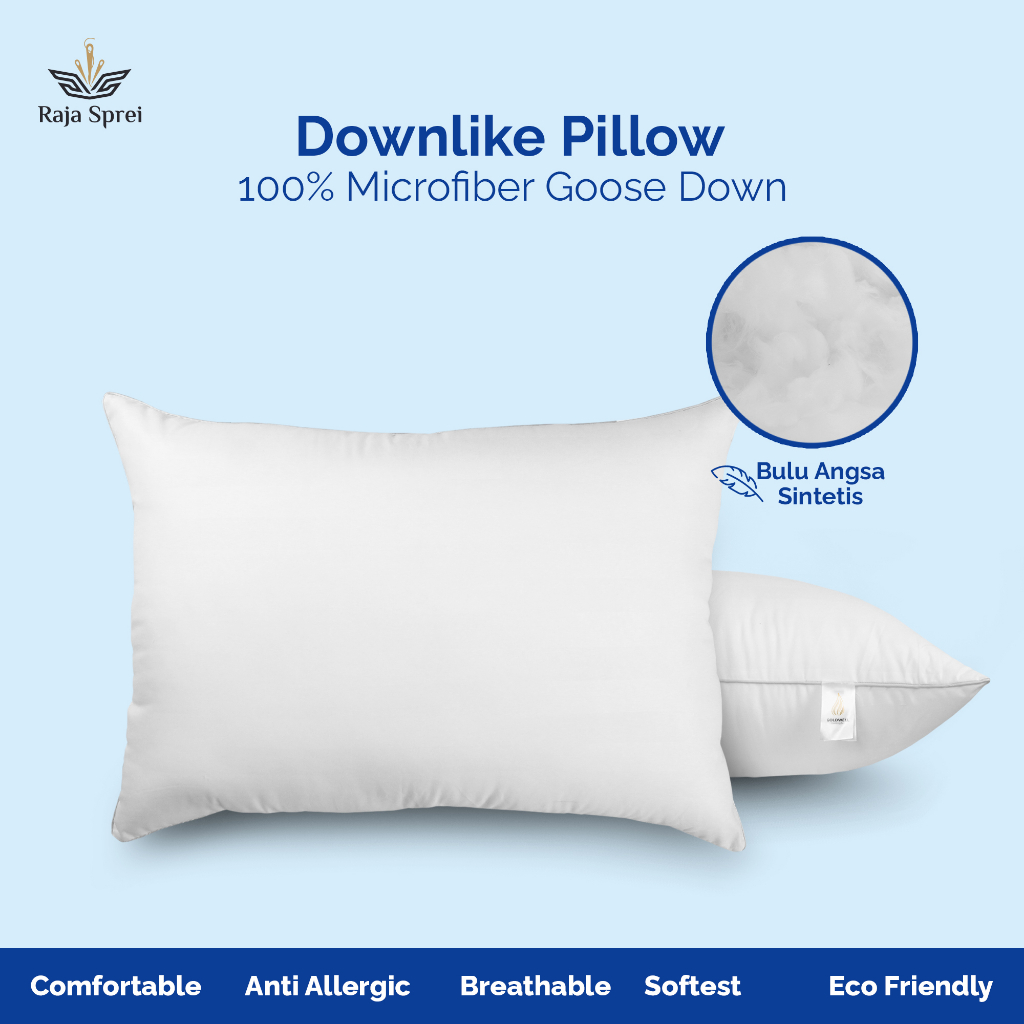 Jual Bantal Bulu Angsa Hotel Ukuran Besar Nanofiber Grade Terbaik ...
