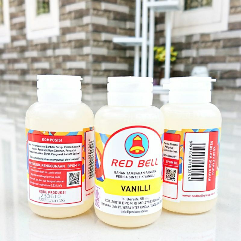 Jual Perisa Minuman makanan Vanila Red Bell Essence | Shopee Indonesia