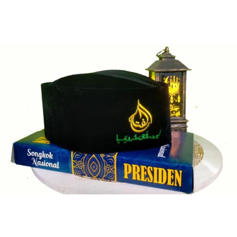 Jual peci nasional SUSUN logo Alfatah Temboro Hitam AC | Shopee Indonesia