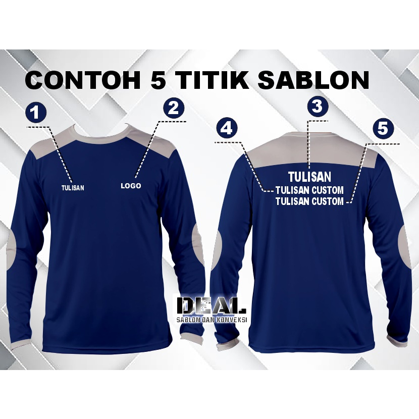Jual CUSTOM KAOS PDL / KAOS LAPANGAN / KAOS PELATIHAN DOBEL BUSA PLUS ...