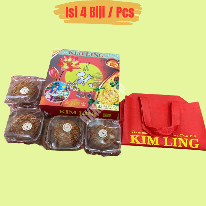 Jual Mooncake Kue Bulan Zhong Chiu Pia (Isi 4) Tong Jiu Pia Kim Ling ...