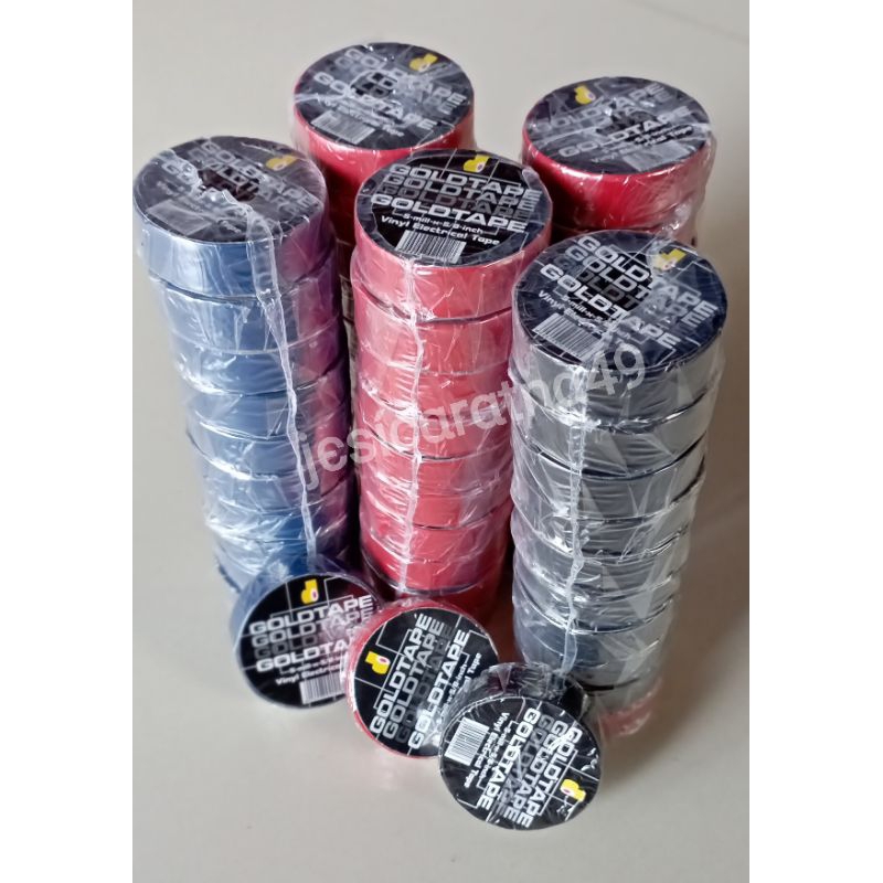 Jual isolasi listrik Goldtape / isolasi listrik / pvc 15mm | Shopee ...