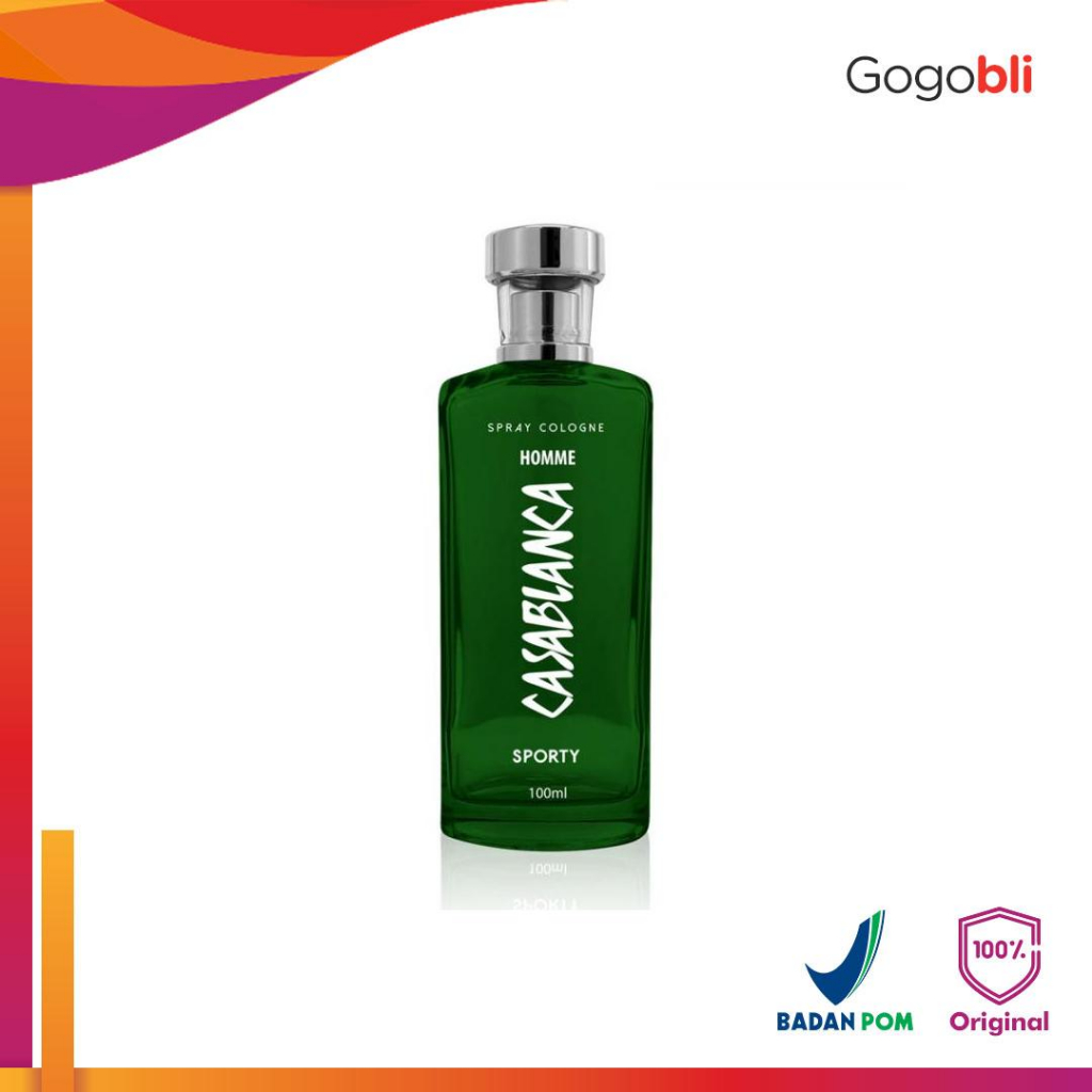 Jual Casablanca Spray Cologne GLASS Homme Dark Green Sporty 100ml ...