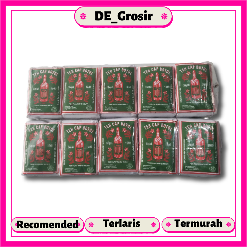 Jual Teh Tubruk Cap Botol - Teh Seduh - Teh Hijau Wangi Melati 40 gr ...