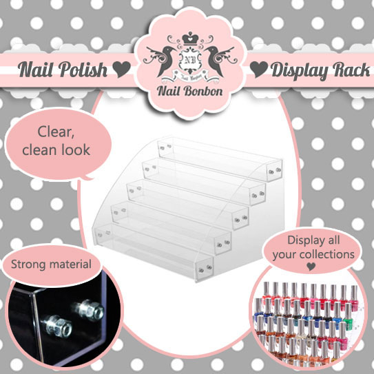 Jual Nail Polish Display Rack Rak Pajang Kutek Kosmetik Akrilik Tempat ...