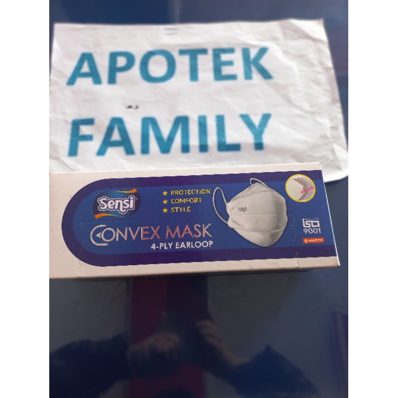 Jual Masker Sensi Convex 4 Ply Earloop 3D Mask 4Ply Sachet | Shopee ...