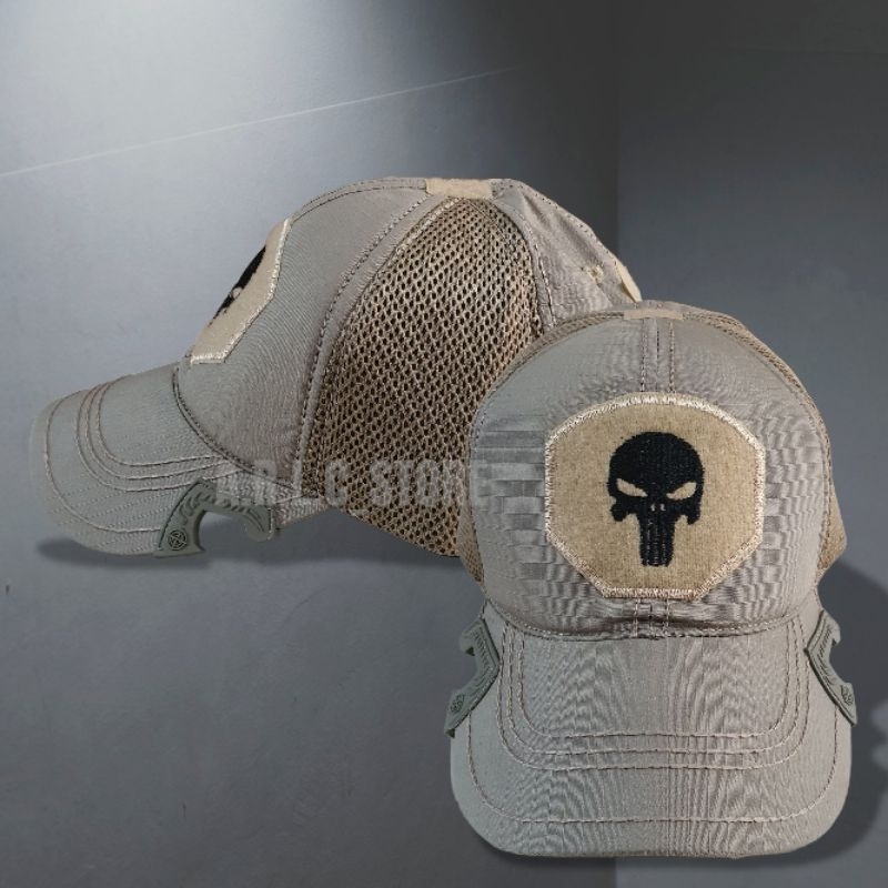 Jual topi tactical coak funiser cream tan - baseball caps velcro ...