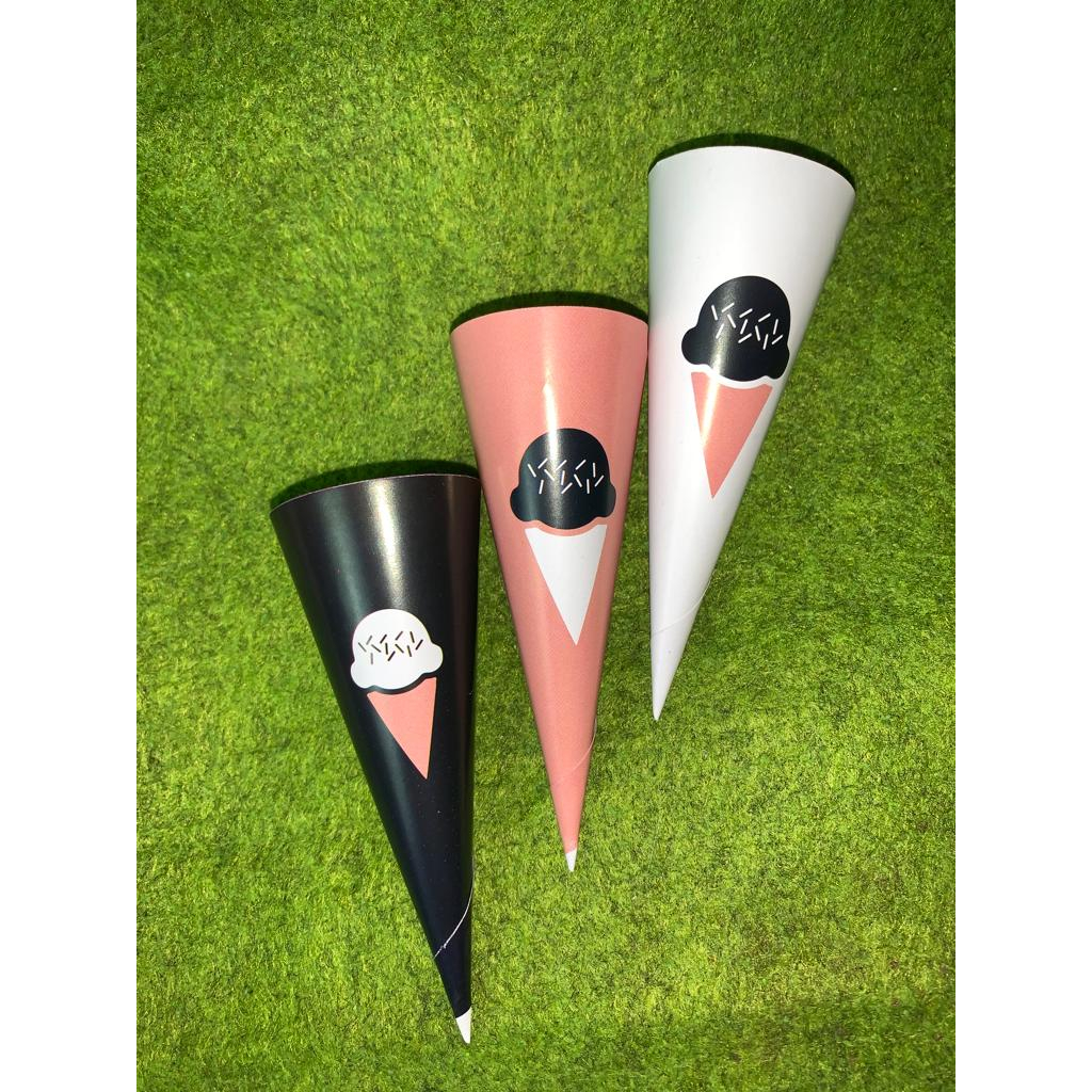 Jual Papercone ice cream / contong es krim waffle / sleeve eskrim isi ...