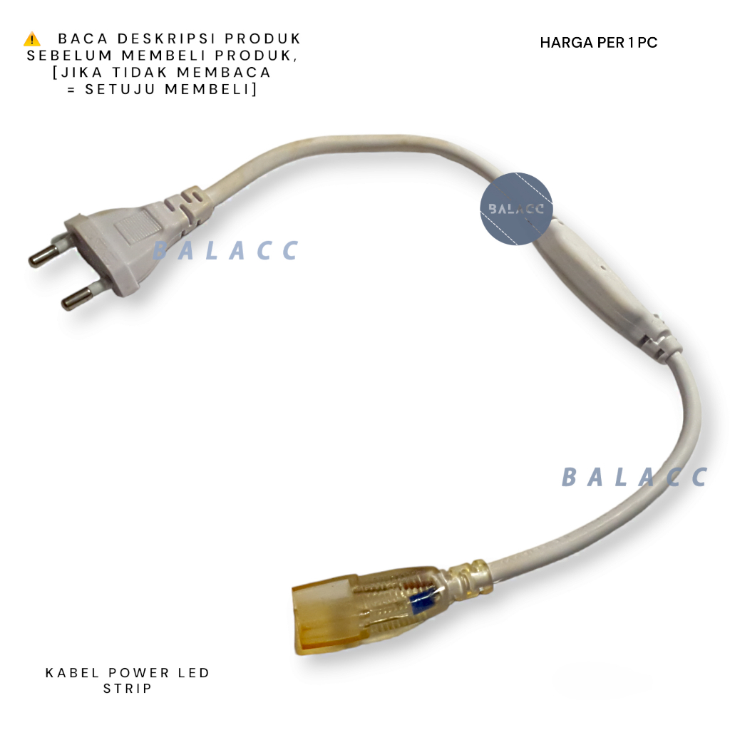 Jual Kabel Power Lampu LED Strip SMD 5050 Plug & Play PnP | Shopee ...