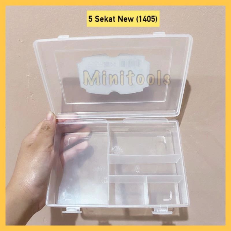 Jual kotak perkakas green 5 skat / tool box / storage box Wilona 1405 ...