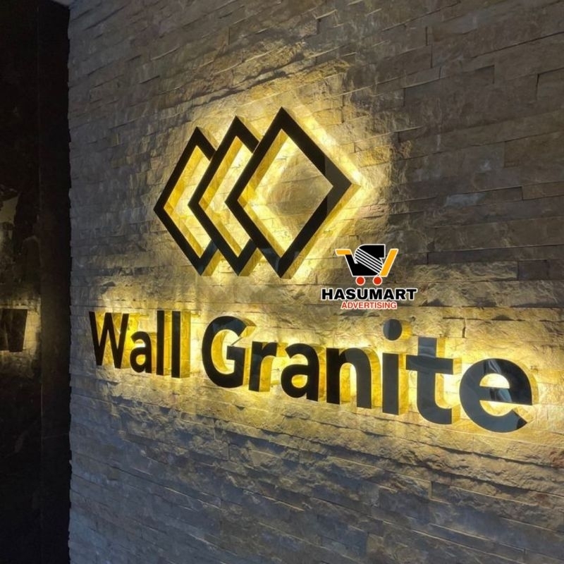 Jual Huruf Timbul Stainless Silver + Lampu (Bebas Custom Tulisan / Logo ...