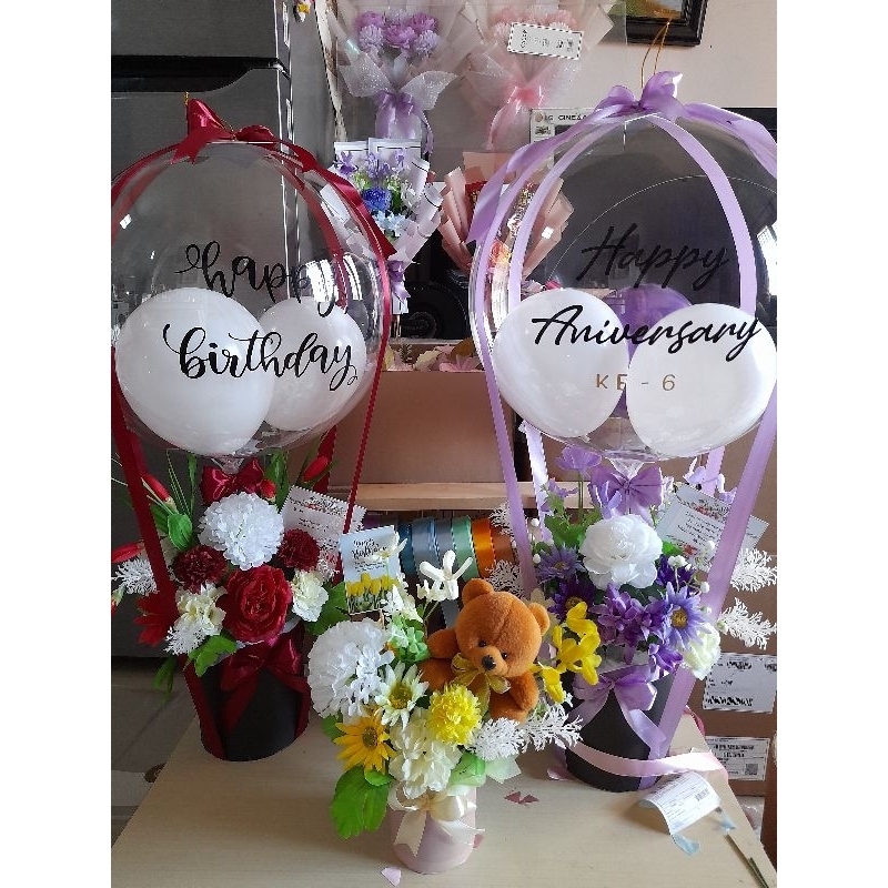 Jual Balon Bunga Besar 60cm / Parcel Balon / Balloon Bouquet | Shopee ...