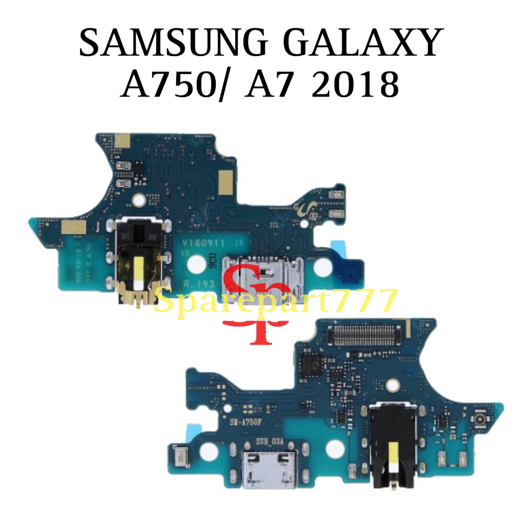 Jual Papan PCB Charger + Mik + Handsfree Samsung Galaxy A750 / A7 2018 - Flexibel Fleksibel ...