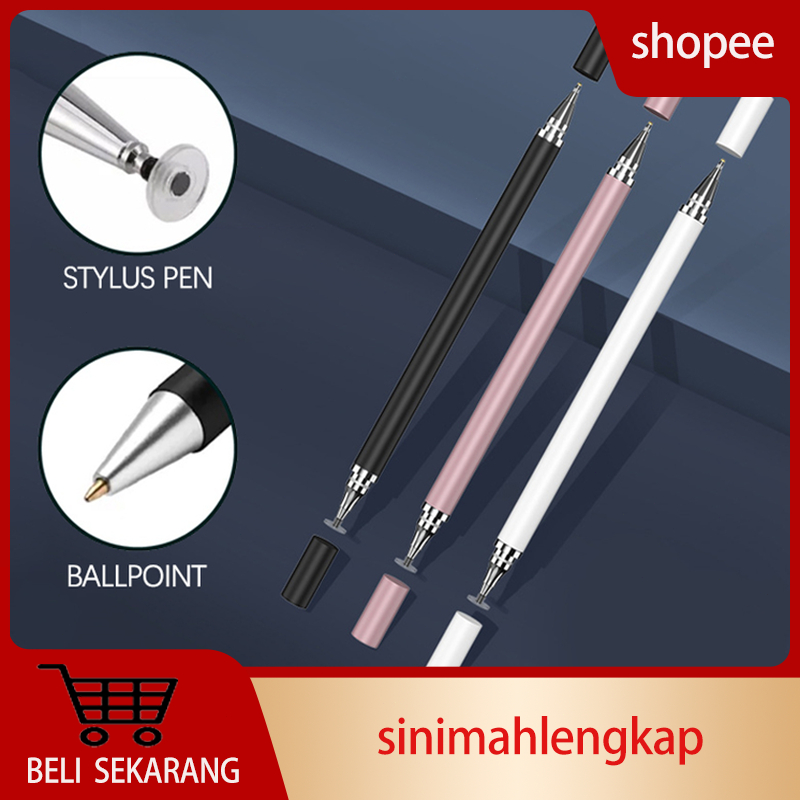 Jual Stylus Pen 2in1 Universal Microfiber Head Touch Drawing Pen ...