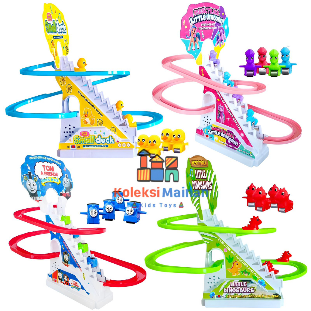 Jual Bebek tangga musik mainan edukasi anak bayi seluncur track ...