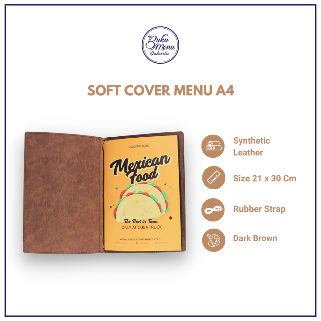Jual BUKU MENU RESTORAN SOFT COVER KULIT COKELAT TUA | Shopee Indonesia