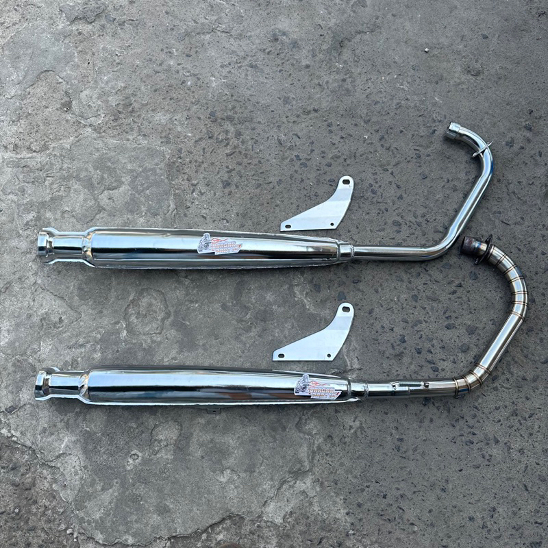 Jual KNALPOT CORBI PLOR LEHER CACING STAINLESS DAN BIASA PNP CB GL MP ...
