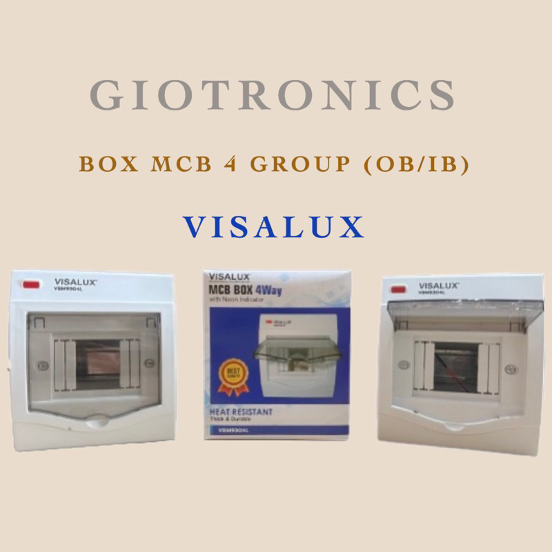 Jual BOX MCB 4 GROUP (OB/IB) VISALUX KOTAK PENGAMAN 2 FUNGSI | Shopee ...
