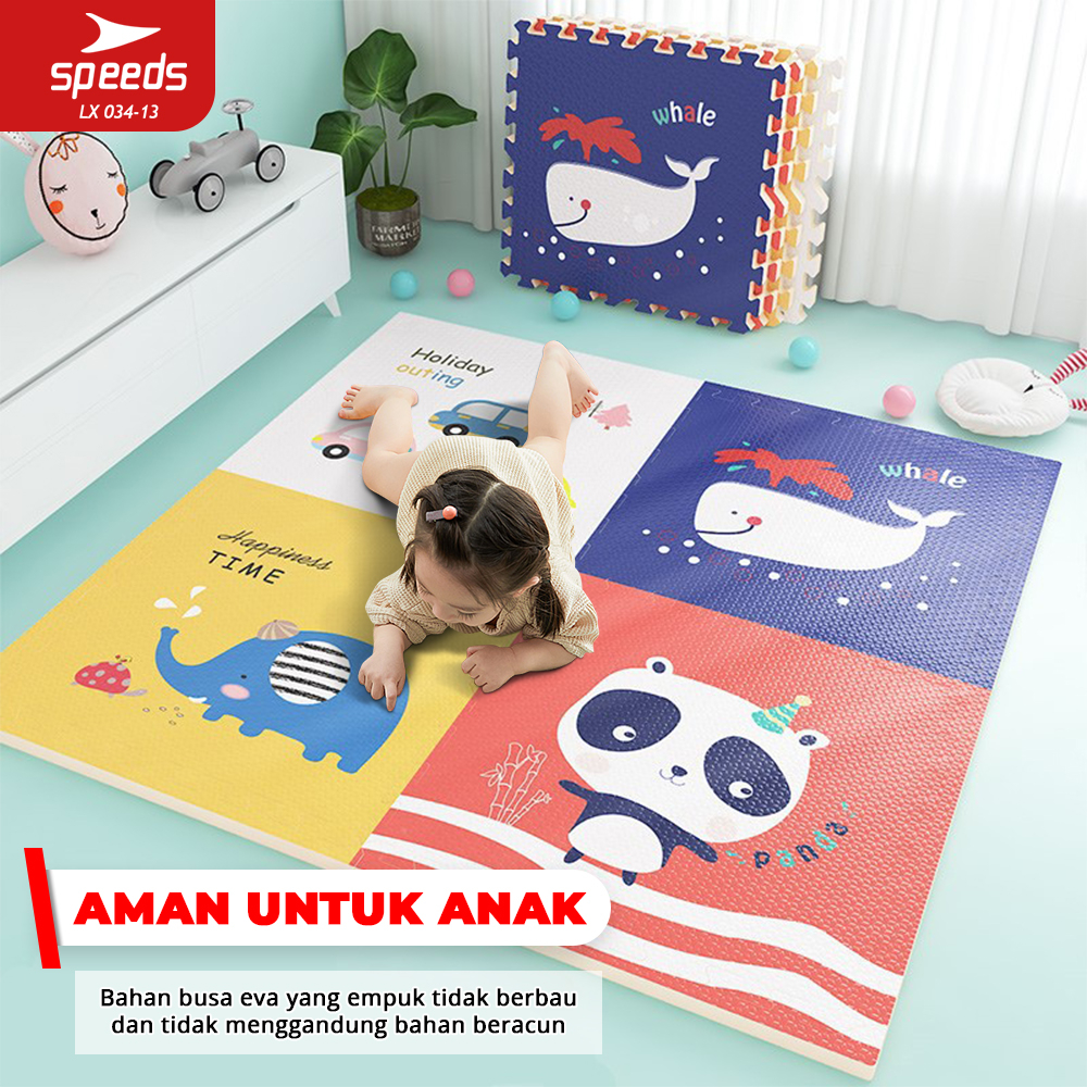 Jual SPEEDS Evamat Matras Puzzle Karpet 30x30cm 20mm Puzzle Matras Eva ...