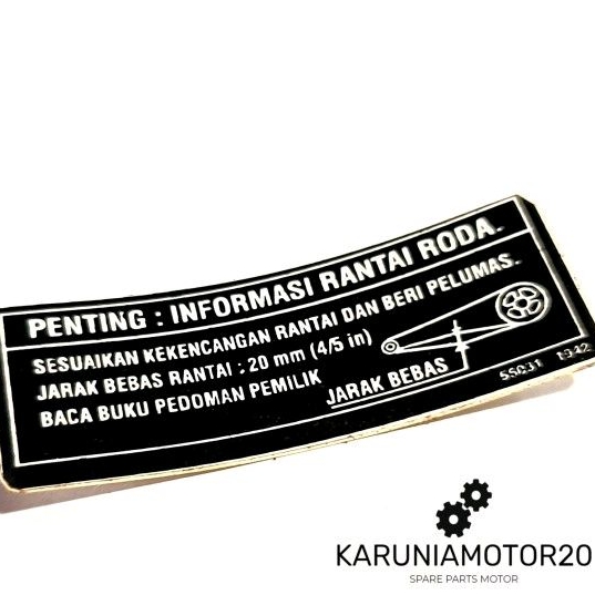 Jual Logo Sticker Label Informasi Rantai Roda | Shopee Indonesia