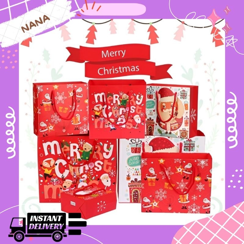 Jual PAPER BAG NATAL MERRY CHRITMAS/ TAS HADIAH NATAL AESTHETIC PB-N01 ...