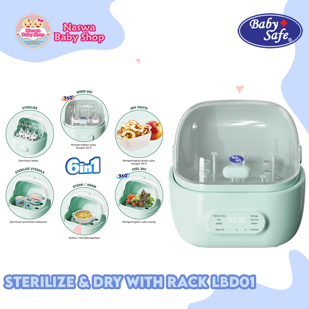 Jual Baby Safe Sterilize & Dry With Drying Rack LBD01 | Shopee Indonesia