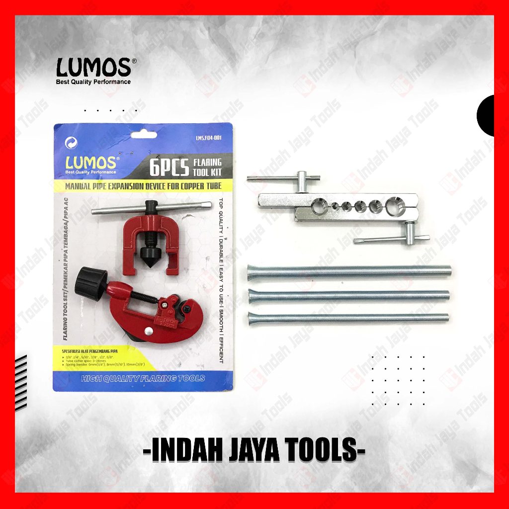 Jual LUMOS Flaring Tool Kit Set 6 Pcs - Alat Pemekar Pipa Tembaga Pvc ...