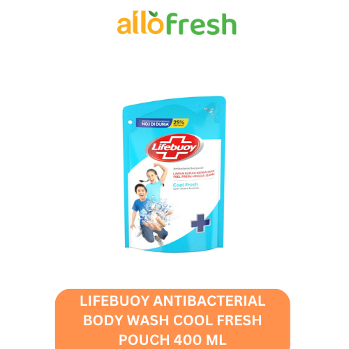 Jual Lifebuoy Antibacterial Body Wash Cool Fresh Pouch 400 ml | Shopee ...