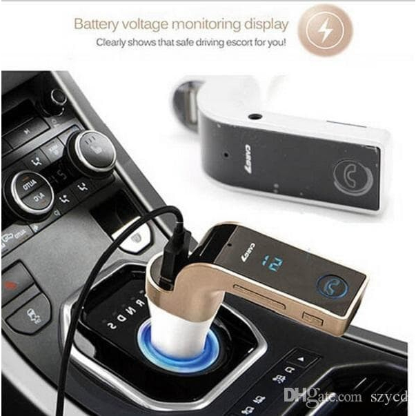 Jual CARG7 FM MODULATOR Bluetooth Car FM Transmitter MP3 Car Charger ...