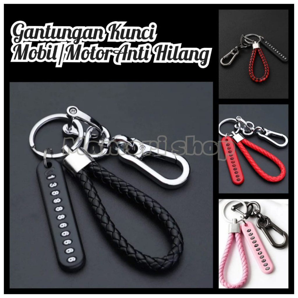 Jual [Mamori Shop] Tali Car KeyChain Set Gantungan Kunci Anti Hilang ...