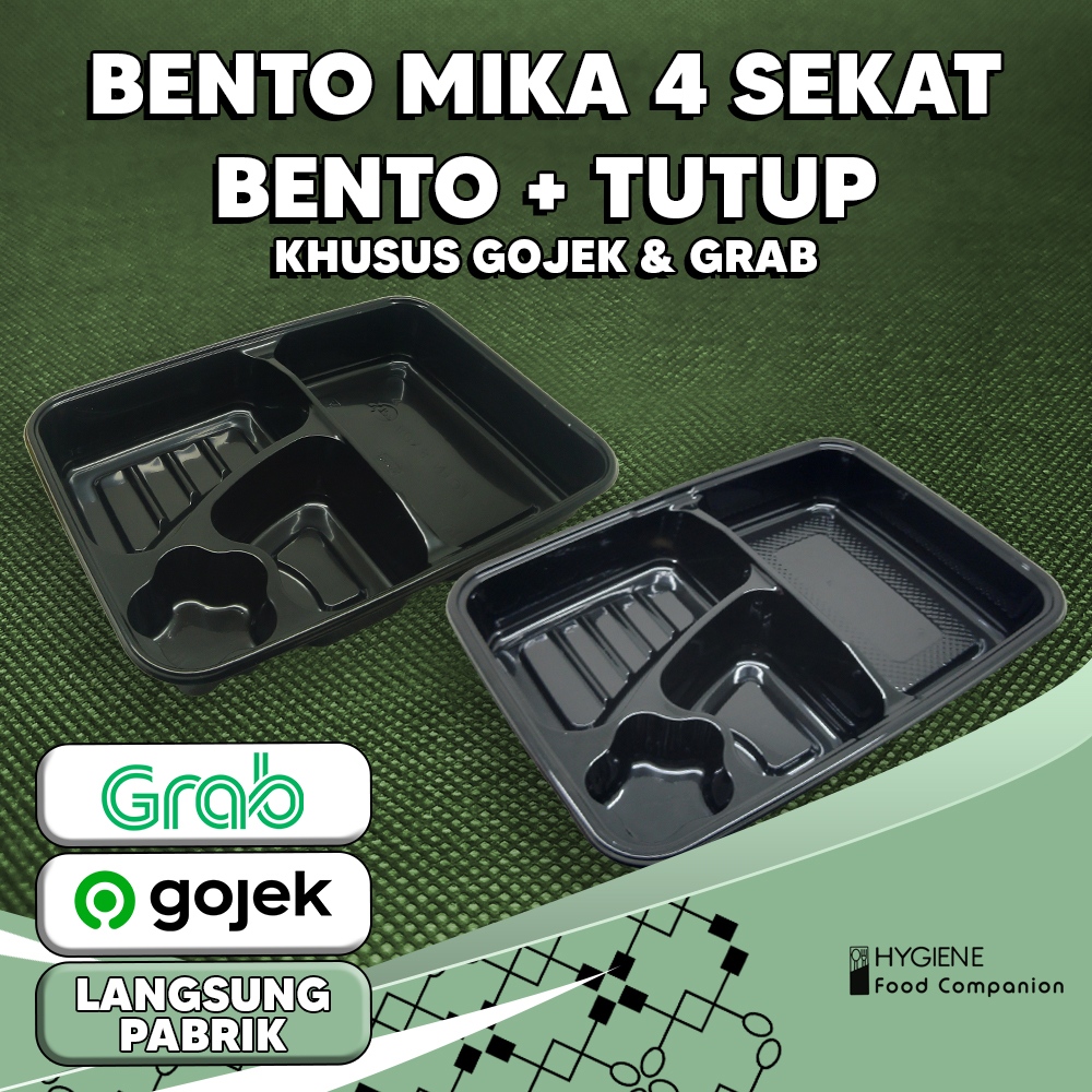 Jual Mika Bento 4 Sekat - Bento Tray - Lunch Box Bento | Shopee Indonesia