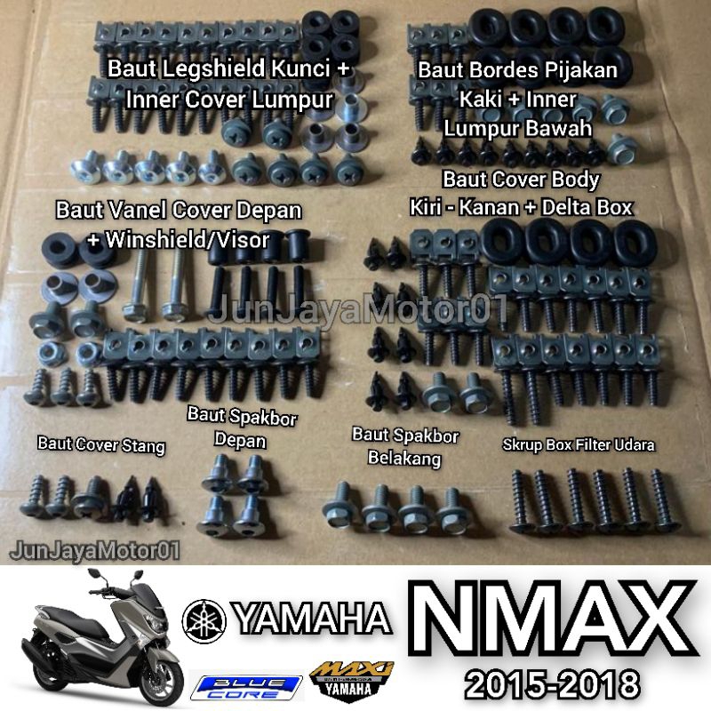Jual Baut Full Set Body Yamaha Nmax / Baut Lengkap Fullset Bodi Yamaha ...