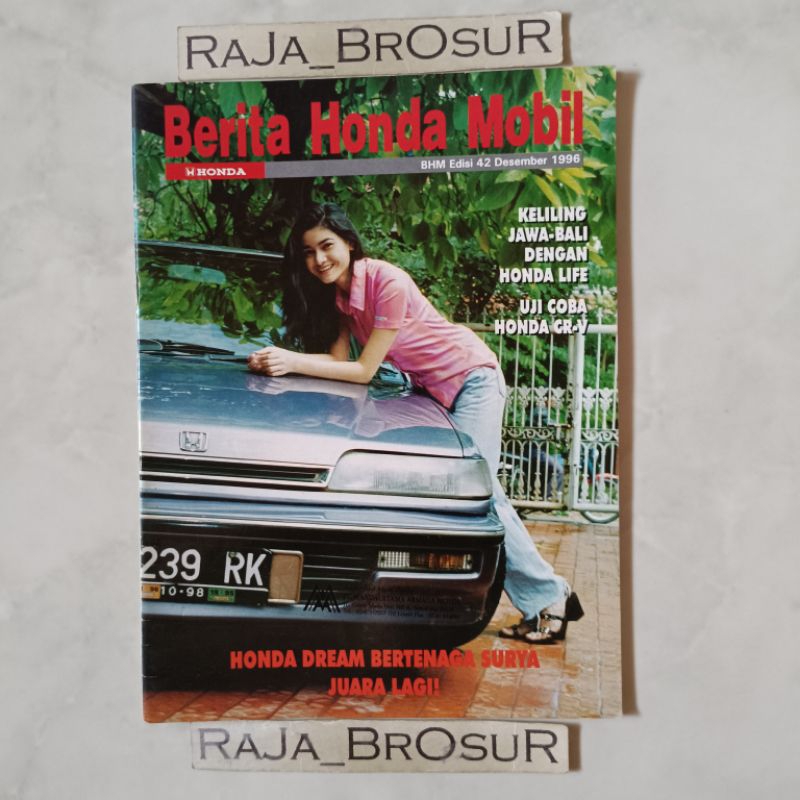 Jual Majalah/Buku BHM Berita Honda Mobil no 42/Desember 1996 edisi ...