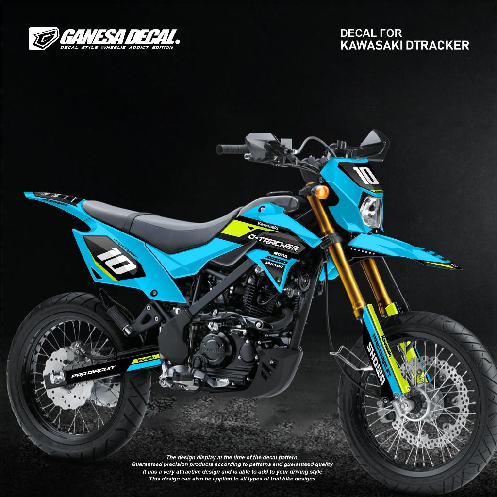 Jual Decal Sticker Motor Cross Kawasaki KLX Dtracker 150 New Fullbody ...