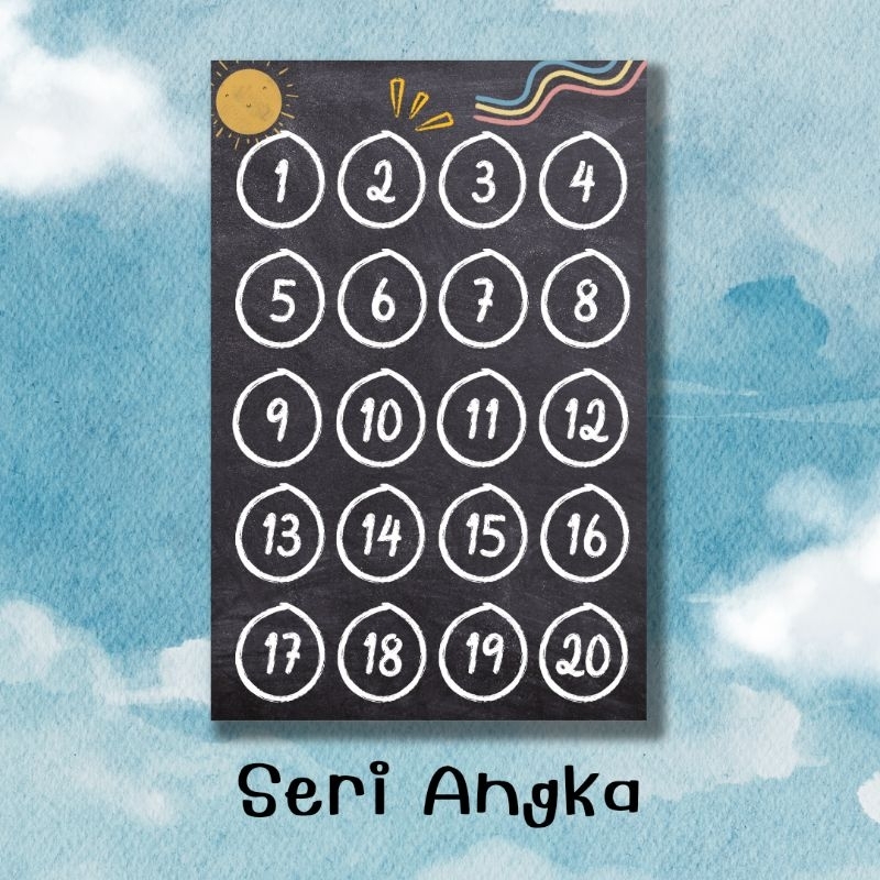 Jual POSTER EDUKASI AETHETIC ANAK BALITA POSTER HURUF POSTER ANGKA ...