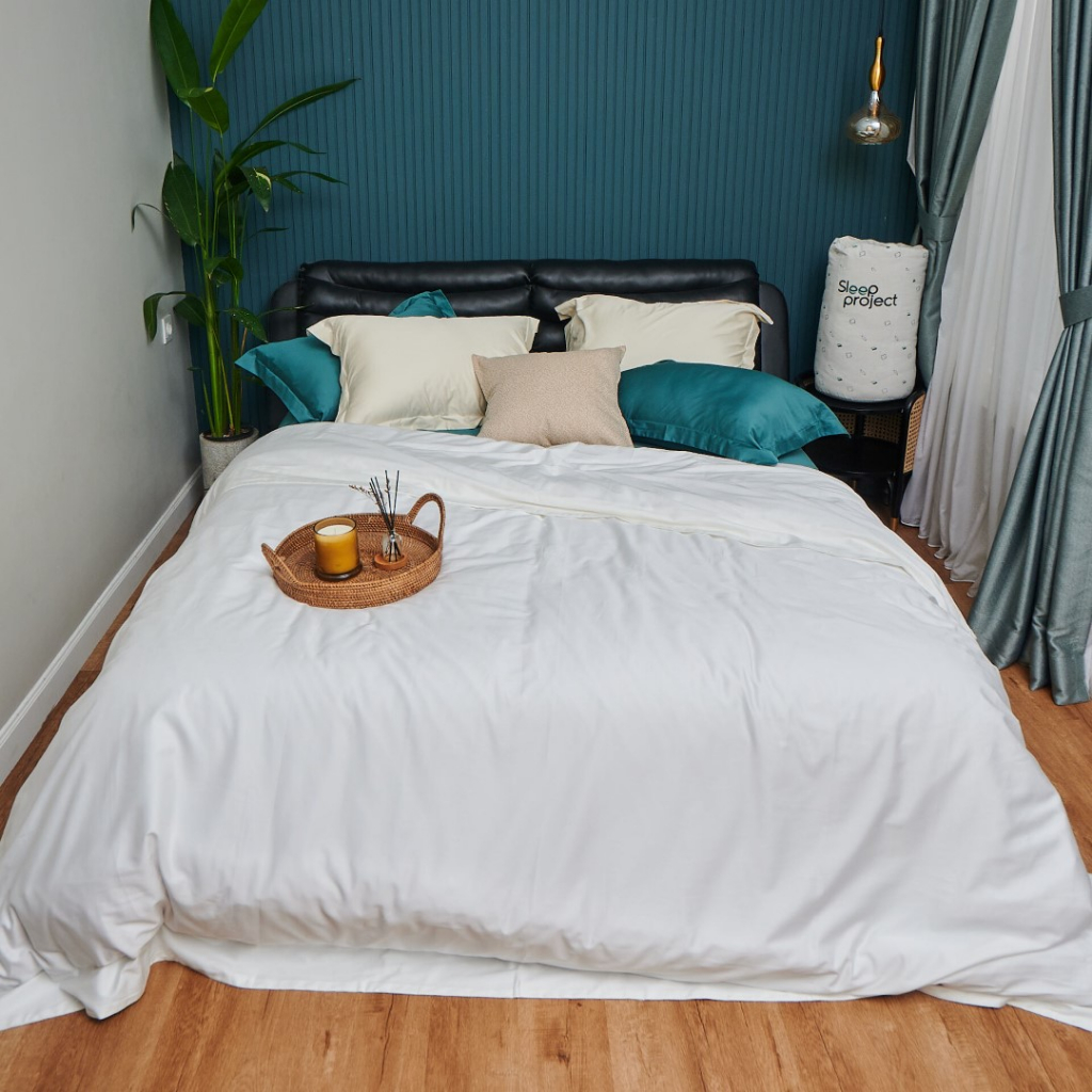 Jual SLEEP PROJECT Quilt Cover Set CICERO Premium Cotton Plain ...