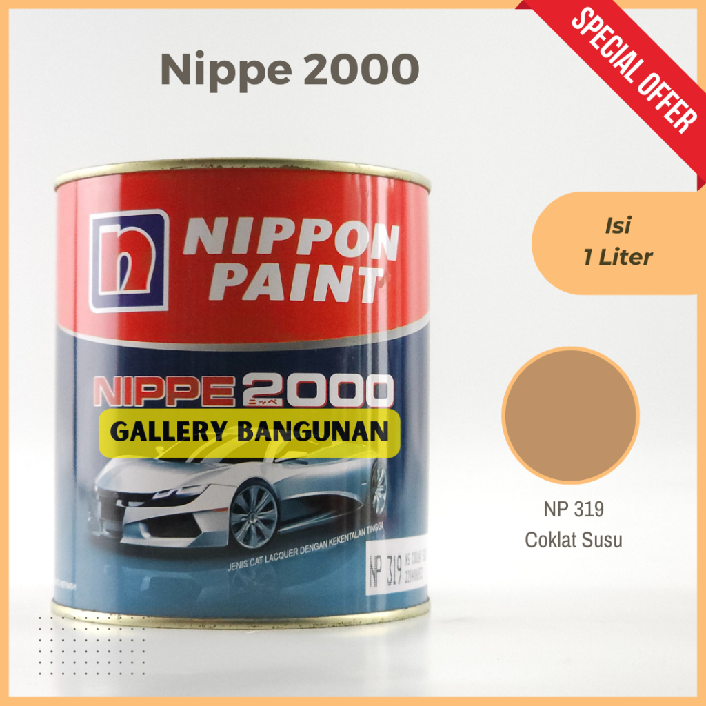 Jual Nippe 2000 Np 319 Coklat Susu Ns Cat Kayu Besi NC Nippon Paint Kemasan 1 Liter | Shopee ...